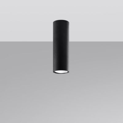 Plafonnier en Acier - LUMINIS 90357 - Noir - IP20 - Max 10W LED - GU10 ...