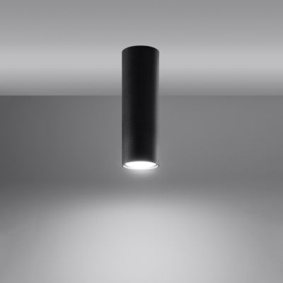 Plafonnier en Acier - LUMINIS 90357 - Noir - IP20 - Max 10W LED - GU10 ...