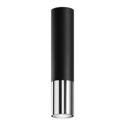 Plafonnier en Acier - LUMINOUS 90449 - Noir/chromé - IP20 - Max 10W LED ...