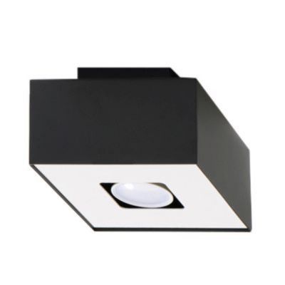 Plafonnier en Acier - MONOCEROS 90527 - Noir blanc - IP20 - Max 10W LED ...