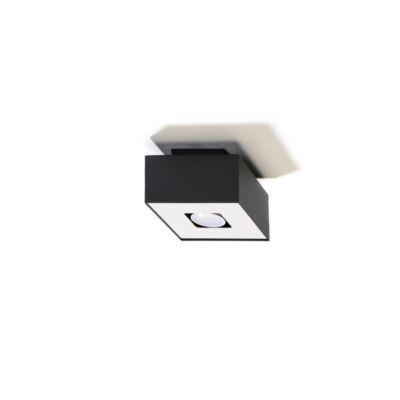 Plafonnier en Acier - MONOCEROS 90527 - Noir blanc - IP20 - Max 10W LED ...