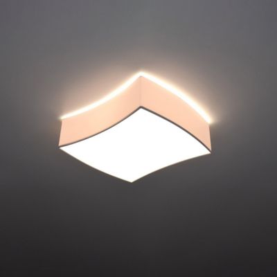 Plafonnier en PVC - AIGUILLE 91058 - Blanc - IP20 - Max 15W LED - E27 ...