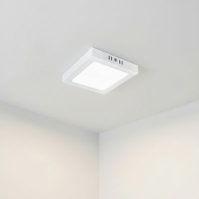 Plafonnier LED 12W 1050 lm 3CCT 14x14 cm IP20 carré blanc SELENA HOROZ
