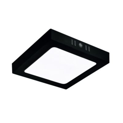 Plafonnier LED 18W 1660 lm 3CCT 17,3x17,3 cm IP20 carré noir SELENA HOROZ