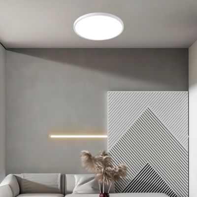 Plafonnier LED rond extra plat 48 cm CCT réglable 3000 4000 6000K ...