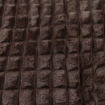 Plaid en fausse fourrure ultra doux marron 200x130 cm