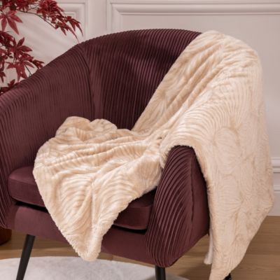 Plaid fourrure Automne blanc ivoire 120x160cm - Atmosphera