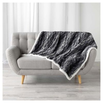 Plaid Grizzly - Gris - Douceur d'Intérieur - Plaid 125 x 150 | Castorama