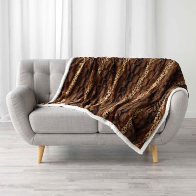 Plaid Grizzly - Marron - Douceur d'Intérieur - Plaid 125 x 150 | Castorama