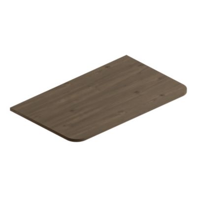 Plan de toilette en mélaminé décor noyer Alba 84,5 cm