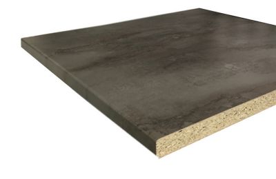 Plan de travail stratifié coloris gris Irony 280 x 62 cm ép. 30 mm ...