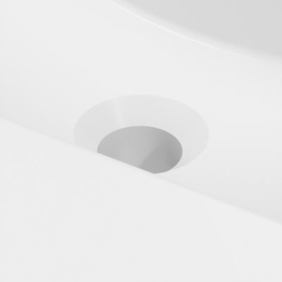 Plan vasque à encastrer en céramique blanc, l.81,5 cm, Opah