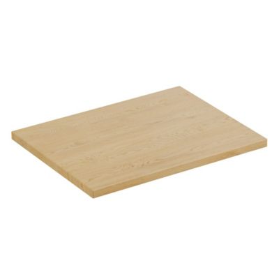Plan vasque NATURA L60 x P46 cm Chene clair À poser Compatible meuble ...
