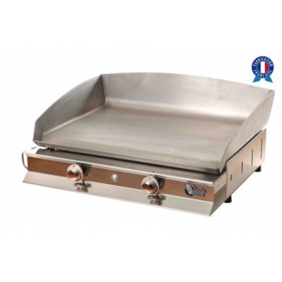 Plancha Gaz 2 Feux FERIA Plaque Inox - Plancha Tonio