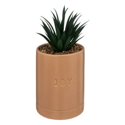 Plante artificielle en pot en céramique H20cm ambre - Atmosphera créateur d'intérieur | Castorama