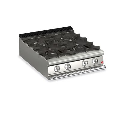 Plaque de Cuisson à Gaz - 4 feux vifs - 23,2 kW - Baron