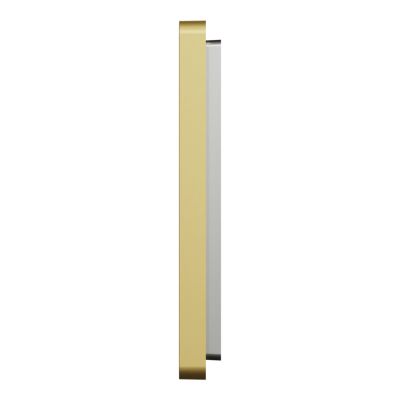 Plaque de finition 1 poste, effet laiton, Odace Architecte