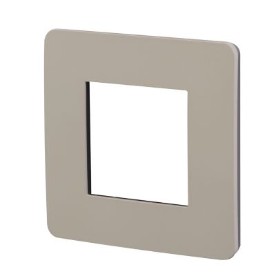 Plaque de finition 1 poste Schneider Electric Unica Studio Color ...