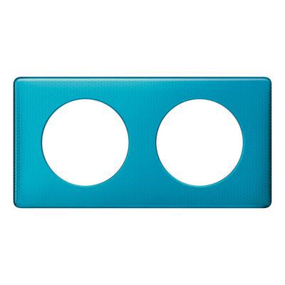 Plaque de finition 2 postes Legrand Céliane 0 988 76 coloris métal blue ...