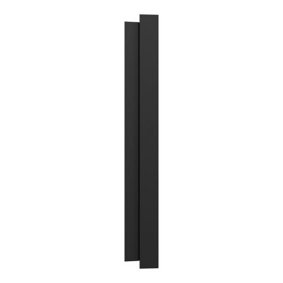 Plaque de finition 2 postes, noir onyx, Odace