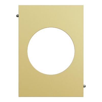 Plaque de finition centrale, effet laiton, Odace Architecte