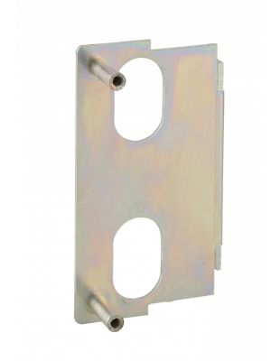 Plaque de fixation pour serrure verticale, à souder, réversible - THIRARD