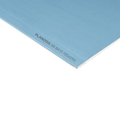 Plaque de plâtre acoustique BA13 Pladur 250 x 120 cm, ép.12,5 mm ...