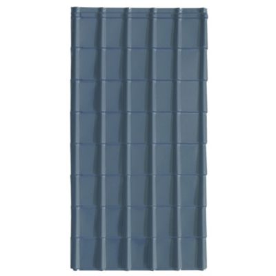 Plaque de toiture imitation tuile Coverlife Tegola en pvc bleu ardoise ...