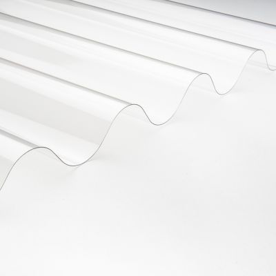 Plaque polycarbonate ondulée transparent 200 x 90 cm, ép. 50mm (vendue ...