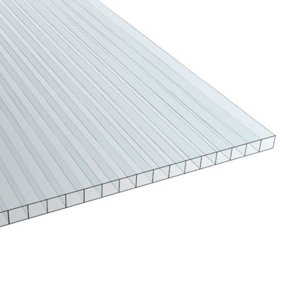 Plaque polycarbonate transparent 200 x 100 cm, ép. 10mm (vendue à la ...
