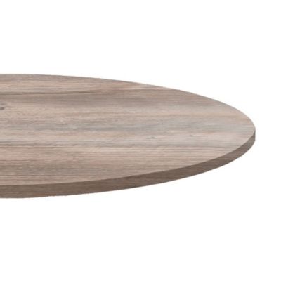 Plateau rond 90cm decor chene saman - Restootab