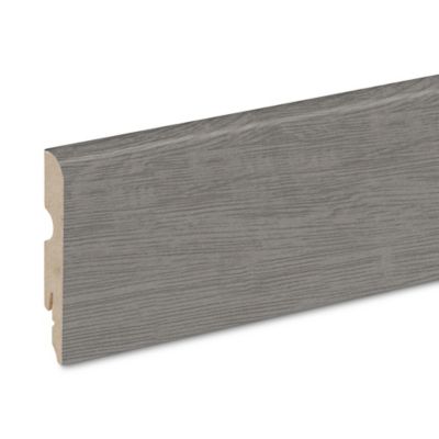 Plinthe bois MDF grise pour parquet et stratifié GoodHome Décor 95 L ...