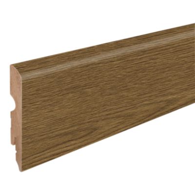 Plinthe en MDF, résistant à l'eau coloris brun foncé GoodHome 220 x 8 ...