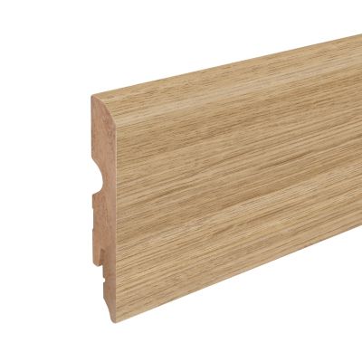 Plinthe MDF arrondie, effet chêne GoodHome, décor 1, H.8 cm x L. 220 cm ...