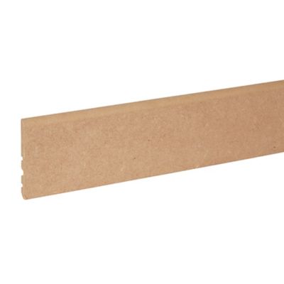 Plinthe MDF brut 8 x 70 mm L.2,43 m (vendu par lot de 5) | Castorama