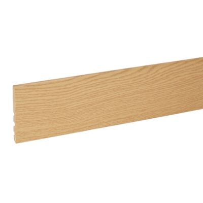 Plinthe MDF chêne 8 x 80 mm L.2,4 m (vendu par lot de 5) | Castorama