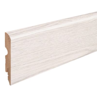 Plinthe MDF , effet chêne blanchi GoodHome, décor 355, H.8 cm x L.220 ...