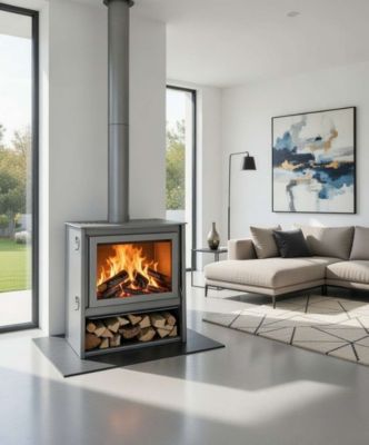 Poêle à bois modèle Zeux 700 - 11 kw