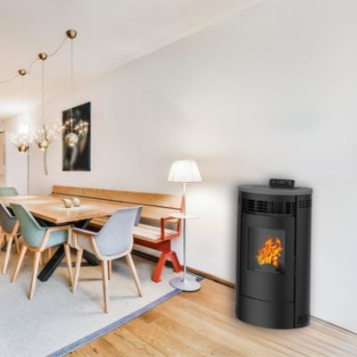 Poêle à granulés Air Flavia 9,5 kW Noir Sannover