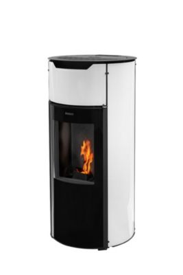 Poêle à granulés Aduro P1.4 blanc 8 kW | Castorama