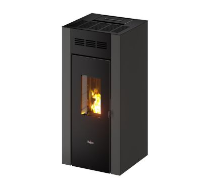 Poêle à granulés étanche Pegaso Elane 9 anthracite 8.5 kW | Castorama