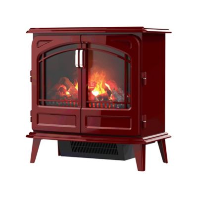 Poêle électrique Dimplex Optimyst Grand rouge 2000W | Castorama