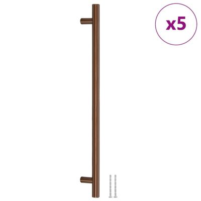 Poignées d armoire 5 pcs bronze 320 mm acier inoxydable