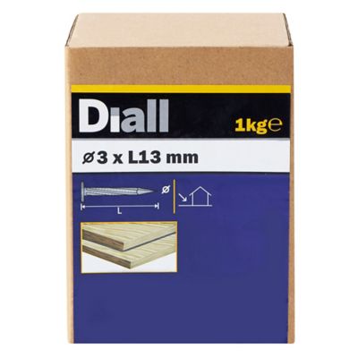 Pointe striée en acier galvanisé Ø3 x L.13 mm - boîte de 1kg