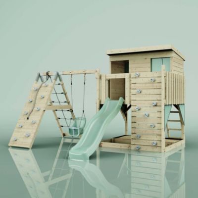 PolarPlay Tour de jeux Emil Aire de jeux portique bois avec balançoire ...