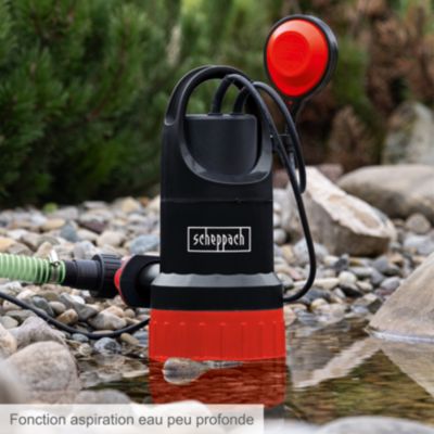 Pompe combinée pour eaux usées 20000L/hr 750W Scheppach DWP750