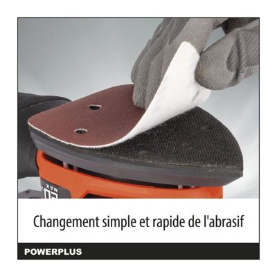 Ponceuse multifonctions sans fil 20V - DUAL POWER POWDP50200 - Orange