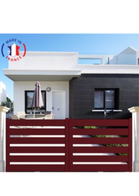 Portail aluminium coulissant SAH en kit dimensions L.3000 (entre ...