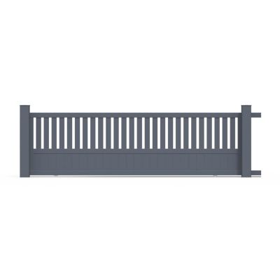 Portail coulissant en aluminium DUNY 4.06X1.20 7016