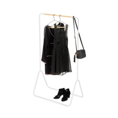 Portant simple en métal laqué mat Elias coloris blanc H. 145 x L. 80 x ...